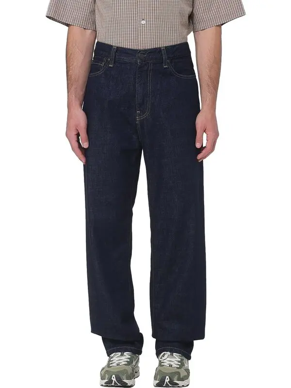 Carhartt Work In Progress Aaron Wide Leg Jeans In Denim - Blue