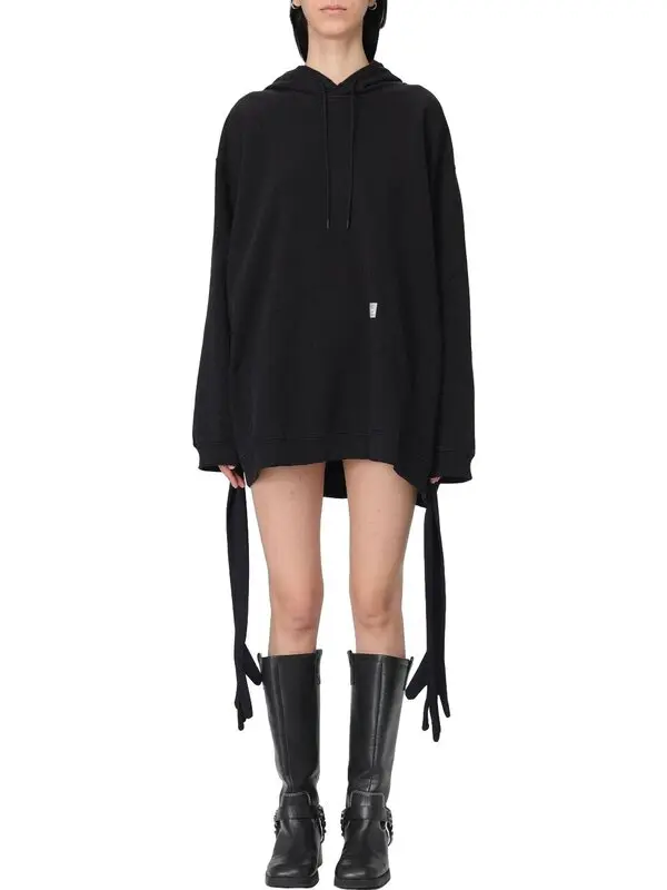 MAISON MARGIELA Cotton Hooded Dress - Black