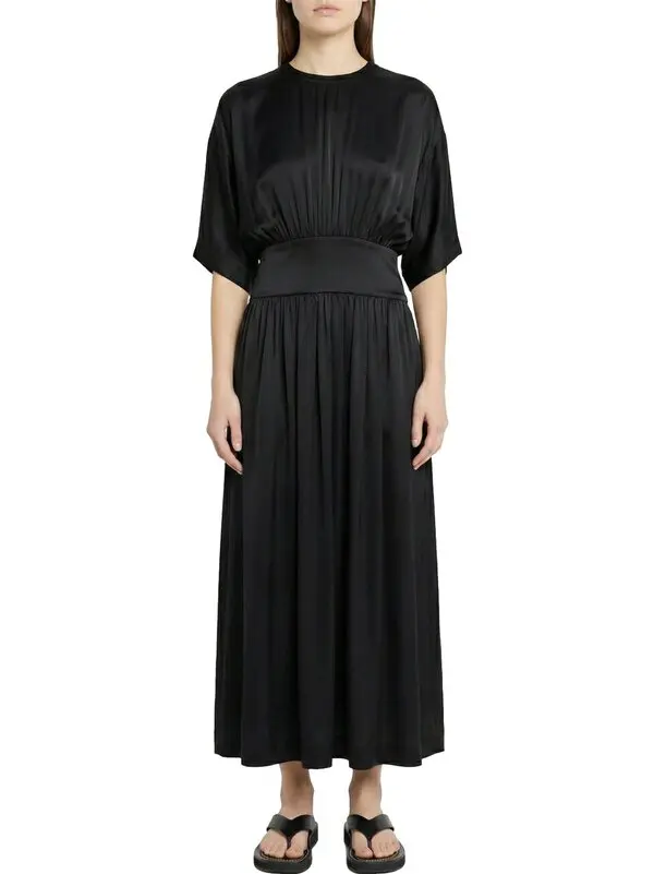 TOTEME Viscose Midi Dress - Black