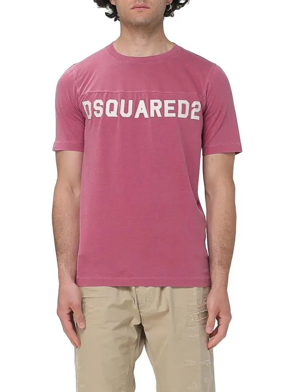 Dsquared2 Cotton T-shirt With Logo - Red