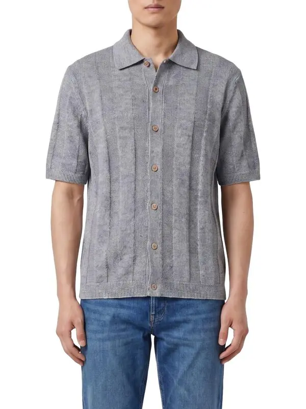 Brunello Cucinelli Knit Shirt - Mouse Grey