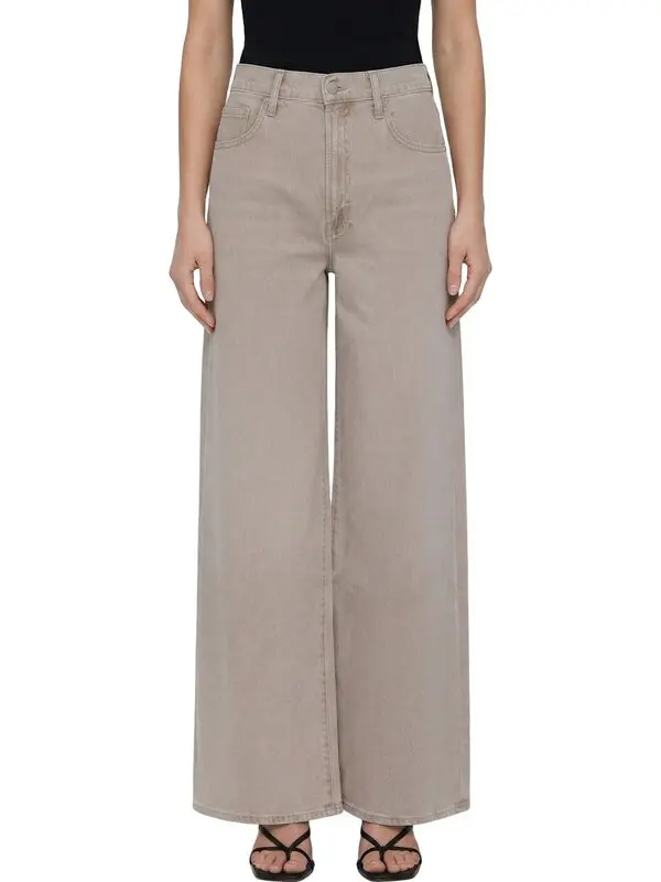 MOTHER Wide-leg Stretch Denim Jeans - Brown