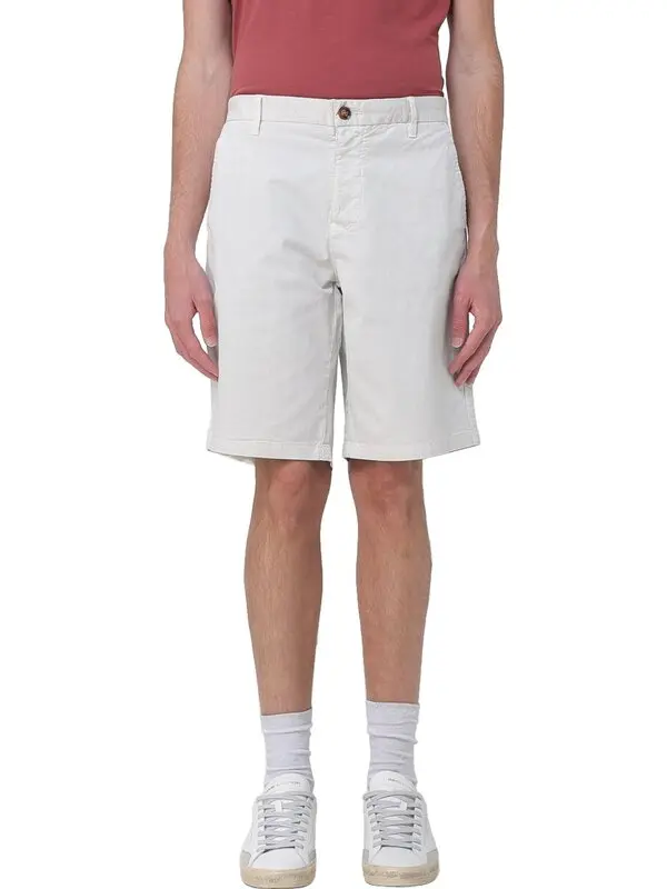 BLAUER. Stretch Cotton Chino Shorts - Grey