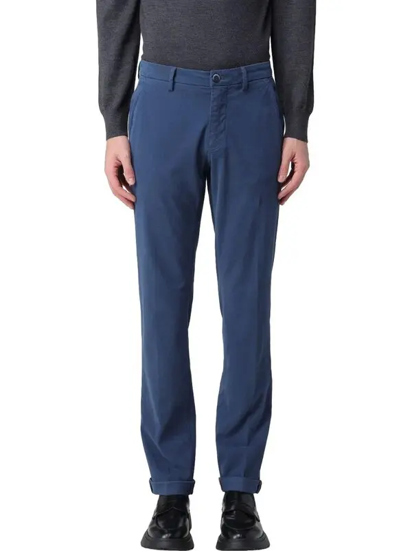 MASON'S Tailored Trousers - Gnawed Blue