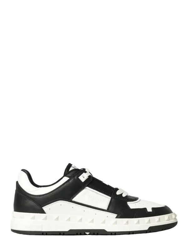 Valentino Garavani Freedots Leather Sneakers - Black