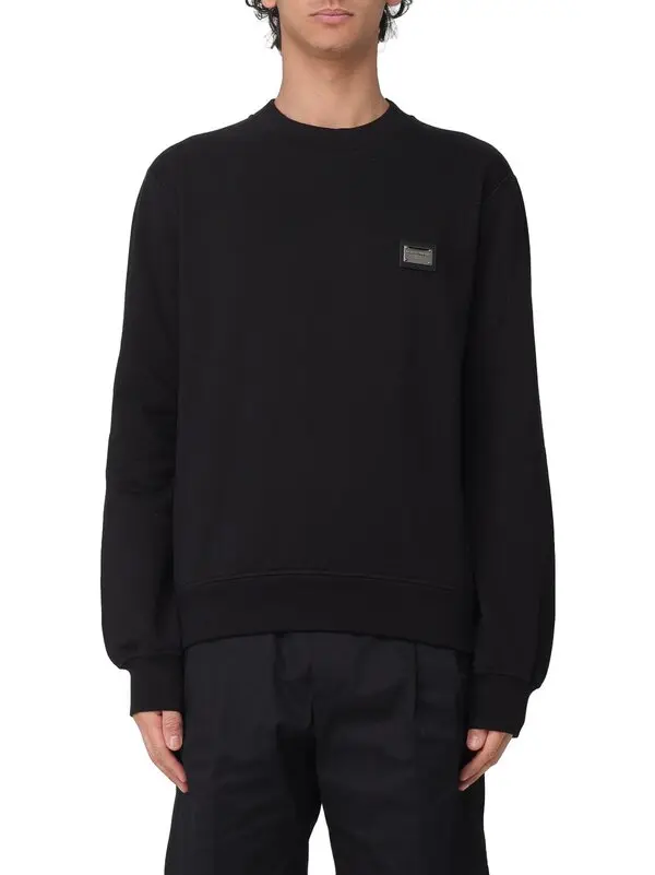 Dolce & Gabbana Cotton Crewneck Sweatshirt - Black