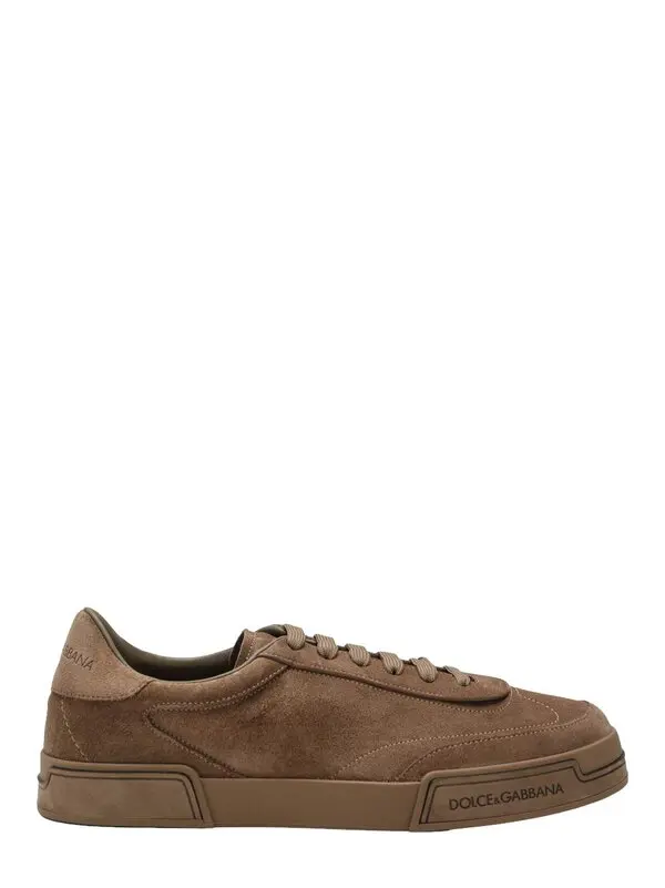 Dolce & Gabbana Portofino Light Suede Sneakers - Brown
