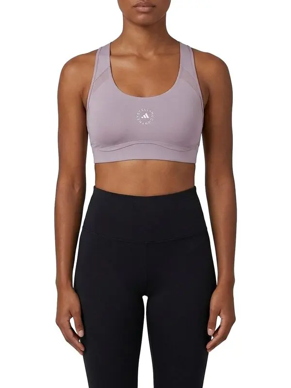 Adidas By Stella McCartney Cropped Technical Fabric Top - Brown