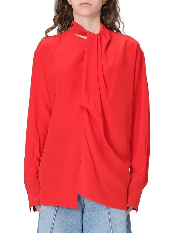 Victoria Beckham Draped Shirt - Red