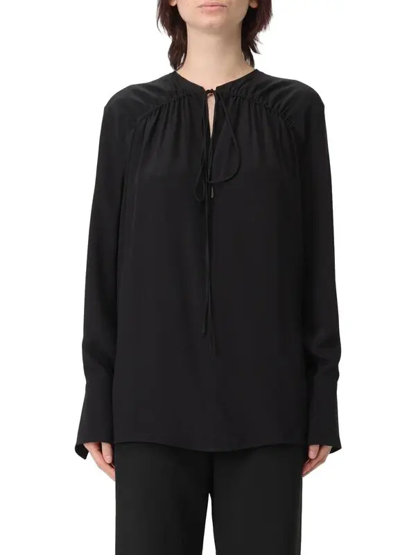 Victoria Beckham Tie Neck Blouse - Black