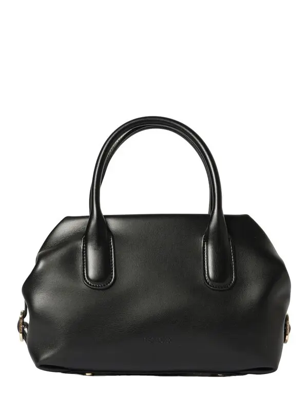 THEMOIRE Talia Trunk Small Vegan Leather Bag - Black