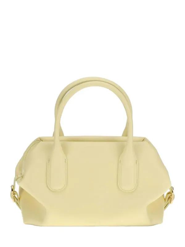 THEMOIRE Talia Trunk Small Vegan Leather Bag - Yellow