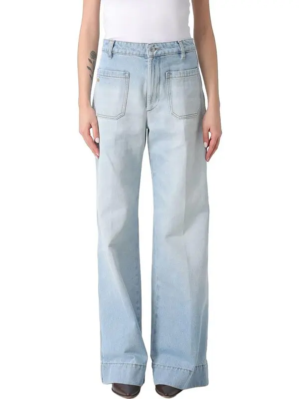 Victoria Beckham Wide Leg Jeans - Blue