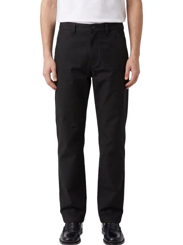 Burberry Cotton Twill Chino Trousers - Black