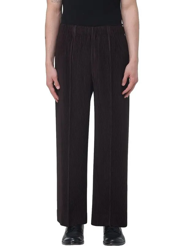 Issey Miyake Homme Plissé Pleated Trousers - Violet