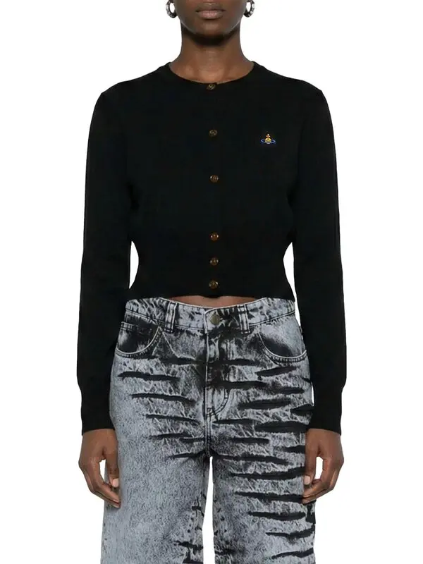 VIVIENNE WESTWOOD Wool Cardigan - Black