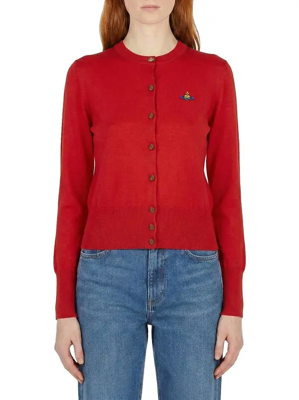 VIVIENNE WESTWOOD Wool Cardigan - Red