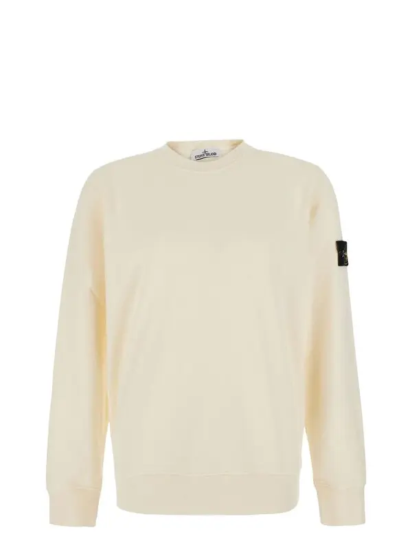 Stone Island Crewneck Sweatshirt - Milk