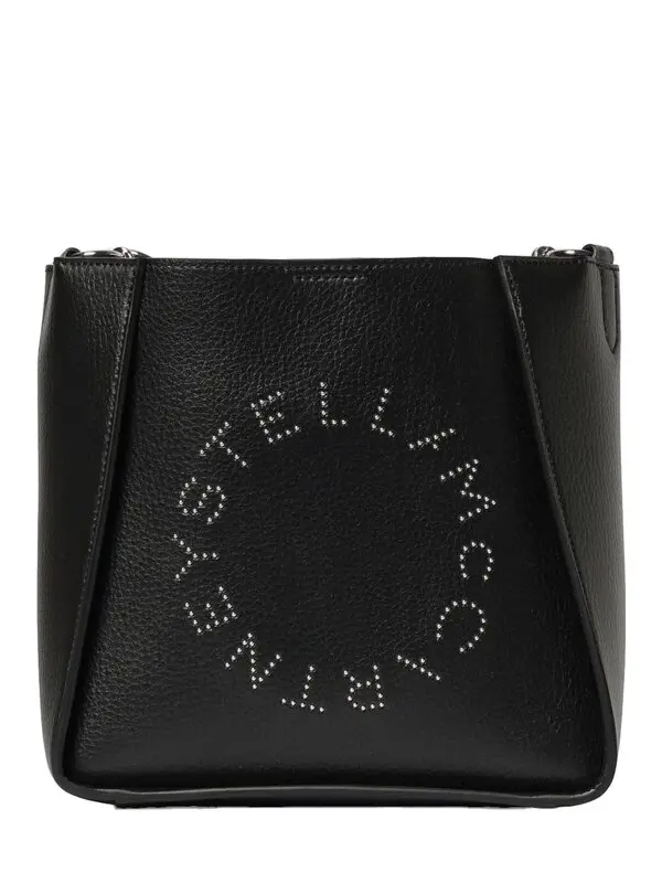 Stella McCartney Mini Bag With Logo Detail - Black