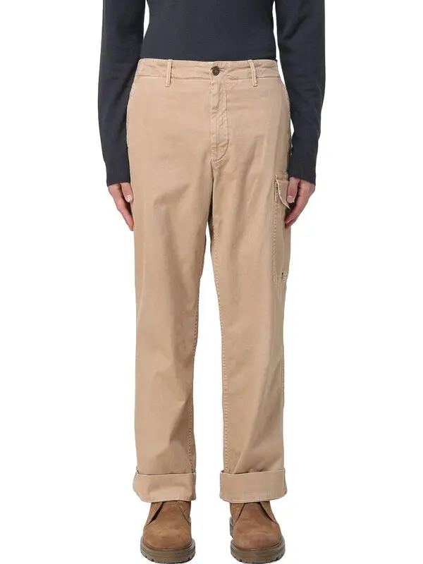 MASON'S Tailored Cargo Trousers - Beige
