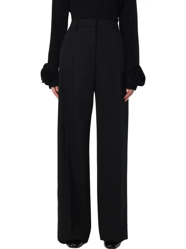 Valentino Garavani Tailored Wide-leg Trousers - Black