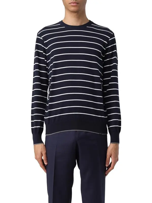 Paul & Shark Striped Crew Neck Jumper - Fa01