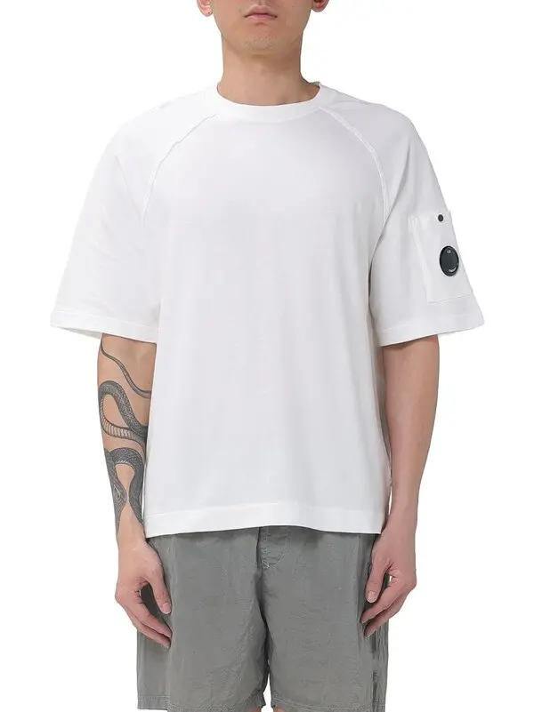 C.P. COMPANY Cotton T-shirt With Logo - White