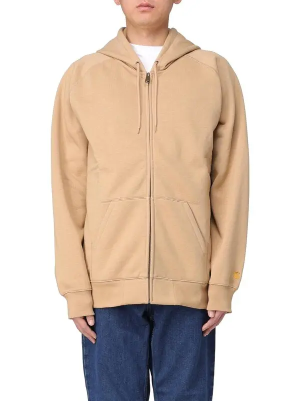 Carhartt Work In Progress Full Zip Hooded Sweatshirt - Brown