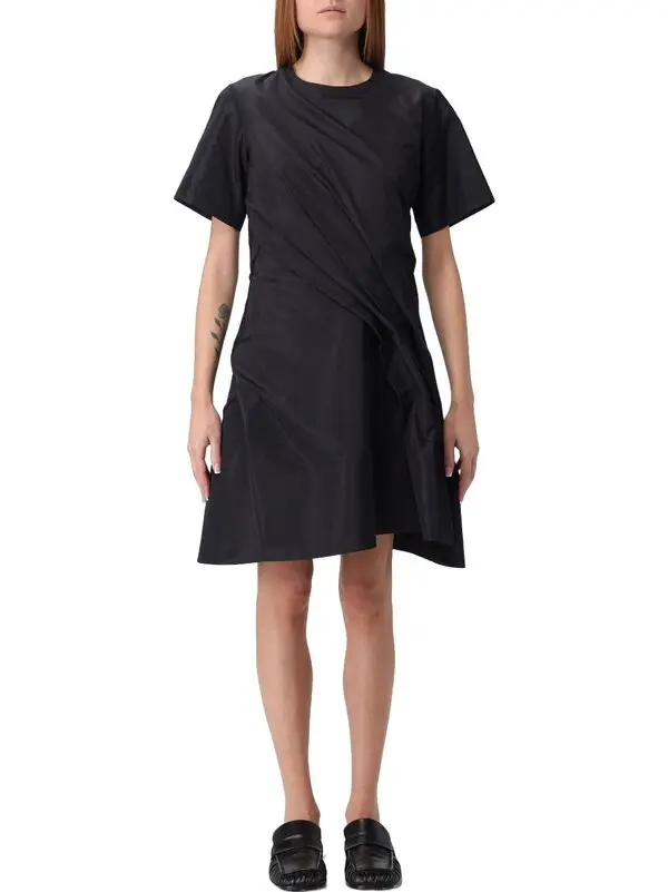 Loewe Asymmetrical Draped Dress - Black