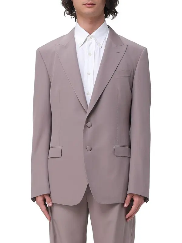 Dolce & Gabbana Single Breasted Wool Blazer - Brown