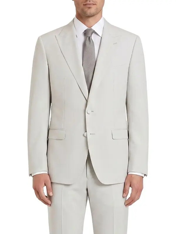 Dolce & Gabbana Single Breasted Wool Blazer - Grey