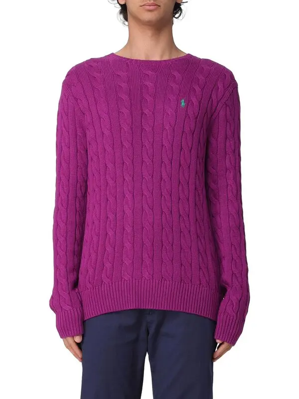 Polo Ralph Lauren Cable Knit Jumper - Lilac