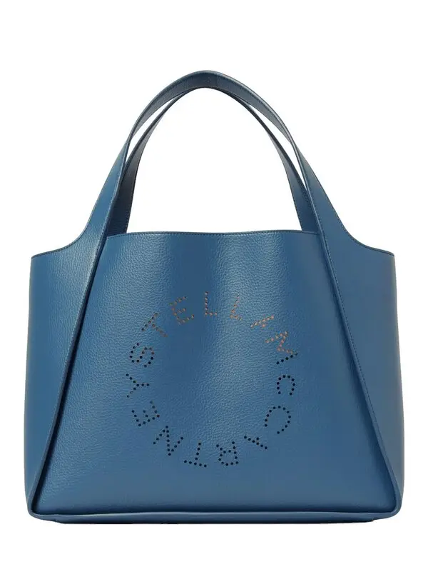 Stella McCartney Perforated Logo Tote - Blue