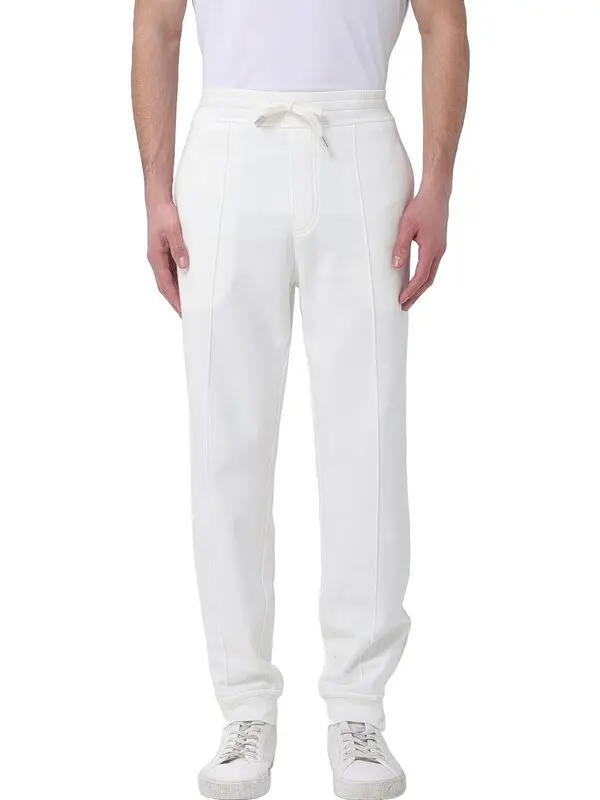 Brunello Cucinelli Cotton Blend Jogging Trousers - Beige