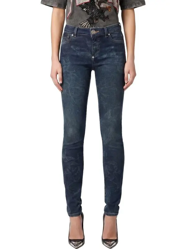 Philipp Plein Skinny Fit Jeans - Blue