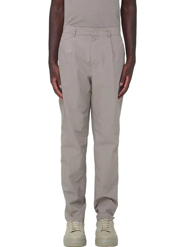 Emporio Armani Slim Fit Cotton Pants - Beige