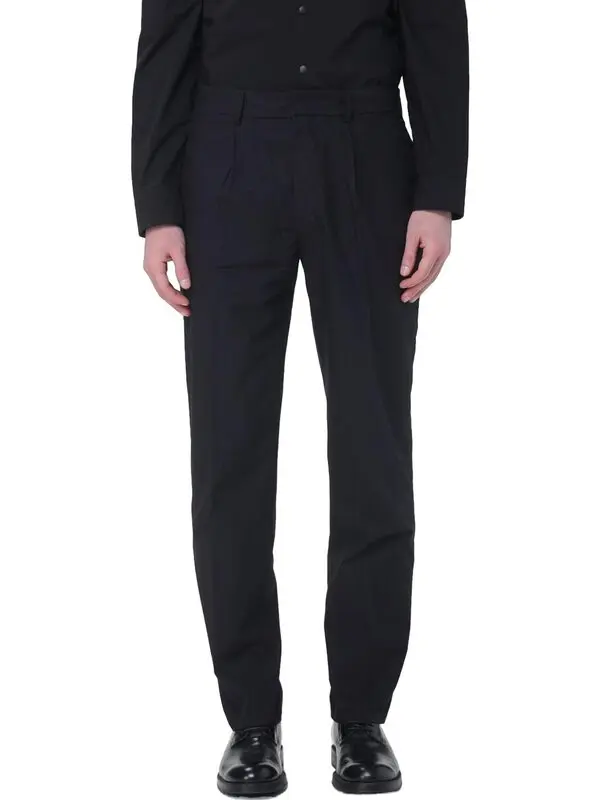 Emporio Armani Slim Fit Cotton Pants - Black