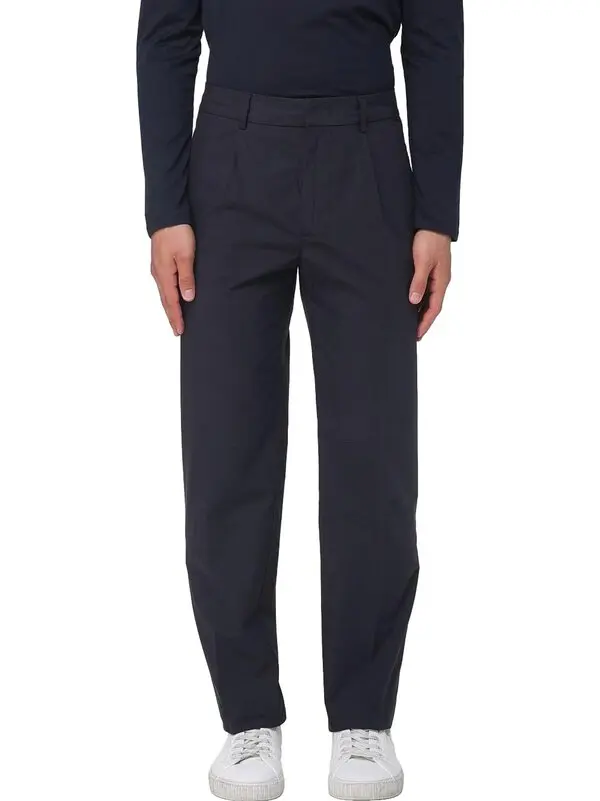 Emporio Armani Slim Fit Cotton Pants - Blue