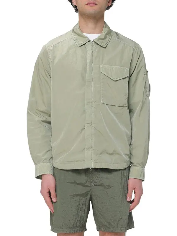 C.P. COMPANY Technical Fabric Shirt Jacket - Grey