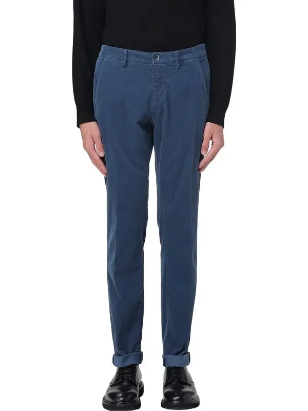 MASON'S Tailored Trousers - Gnawed Blue