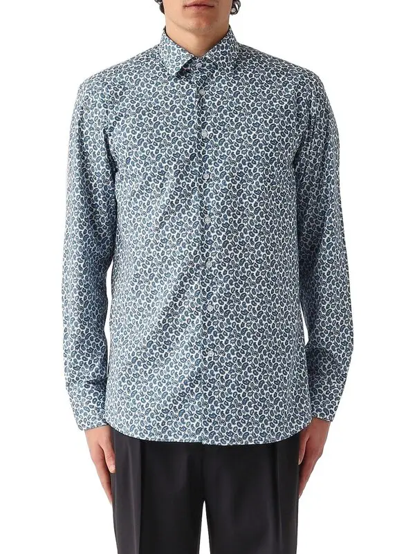 Etro Cotton Shirt With Paisley Print - Multicolor