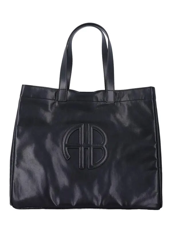 ANINE BING Logo Tote Bag - Black