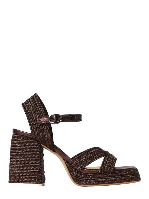 CastaÑer Heeled Platform Sandals - Brown