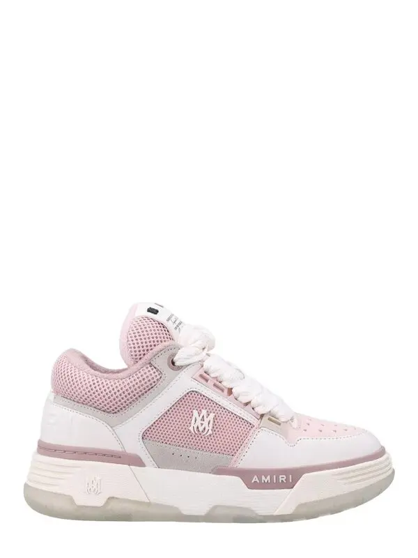 Amiri Ma-1 Leather And Mesh High-top Sneakers - Pink
