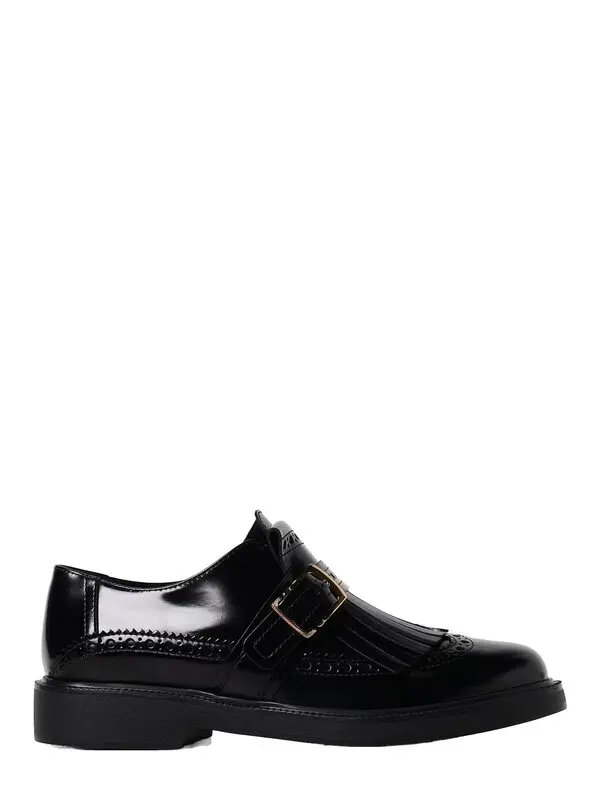 TOD'S Buckled Brogues With Fringe Detailing - Black