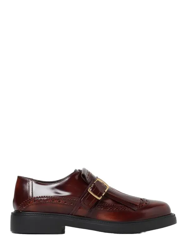 TOD'S Buckled Brogues With Fringe Detailing - Leather
