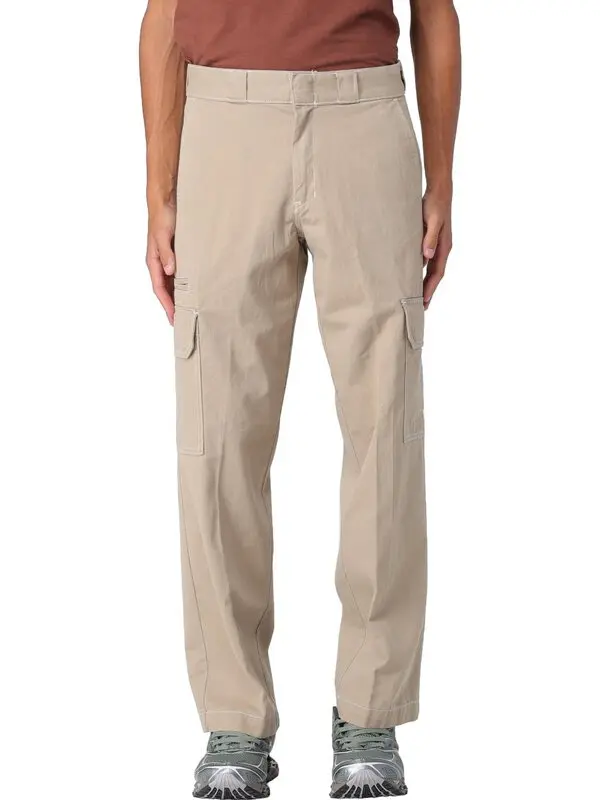 Dickies Cargo Trousers With Contrast Stitching - Sand
