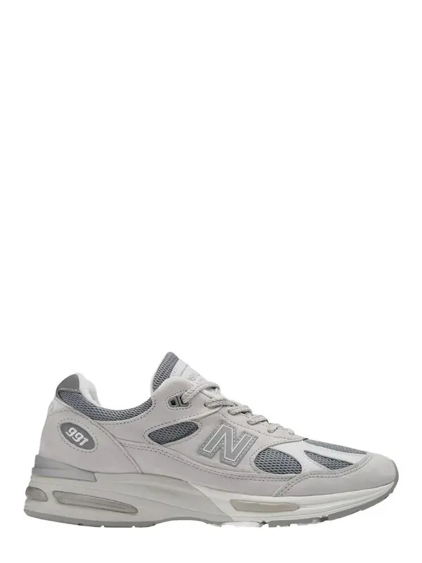 NEW BALANCE Made In Uk 991v2 Suede And Mesh Sneakers - Grey