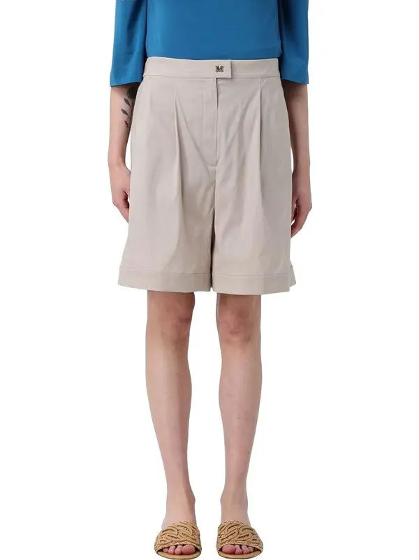 Max Mara Cotton Knee-length Shorts - Sand