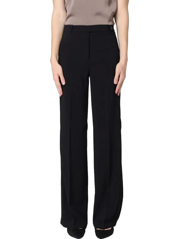 Pinko Tailored Wide Leg Trousers - Black